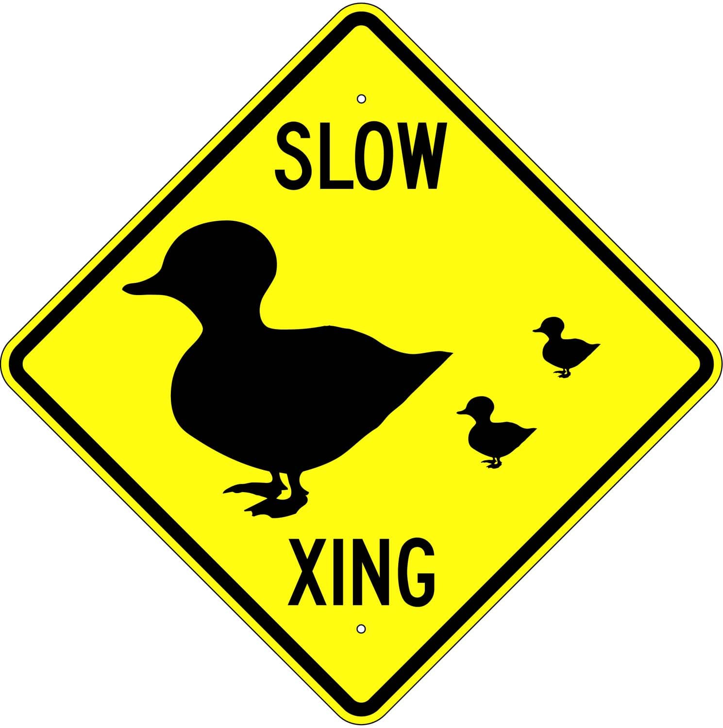 Regulatory Sign Slower Traffic